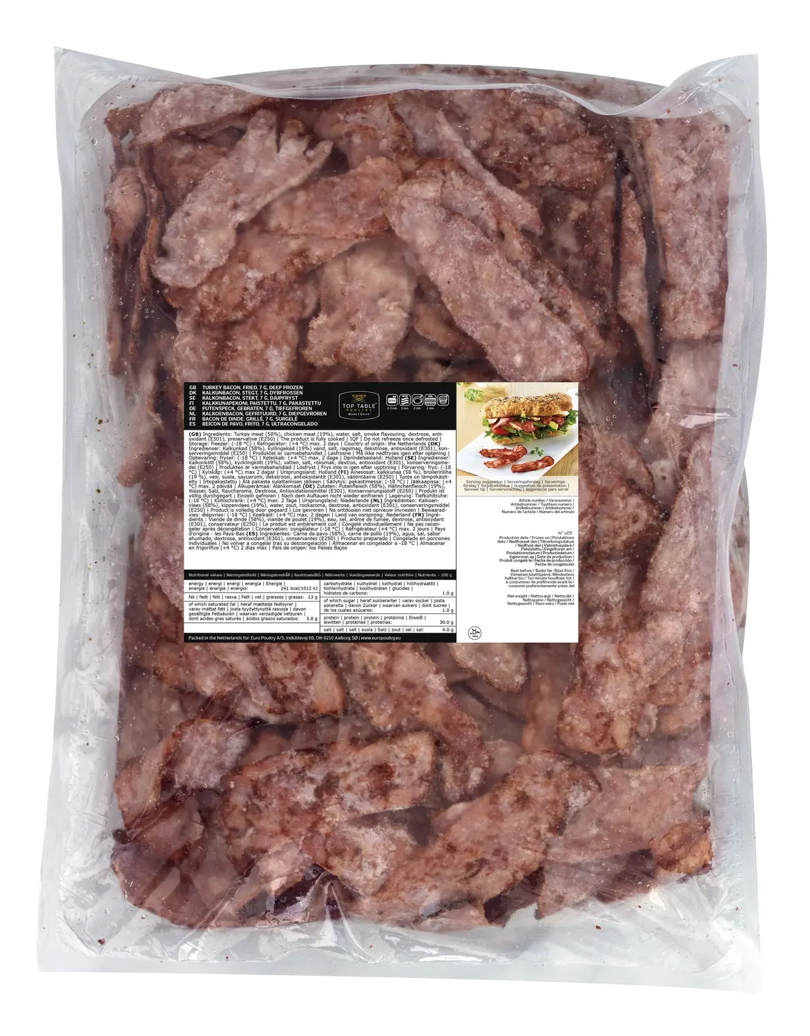 Bacon kalkun stegt Halal - Fullhouse
