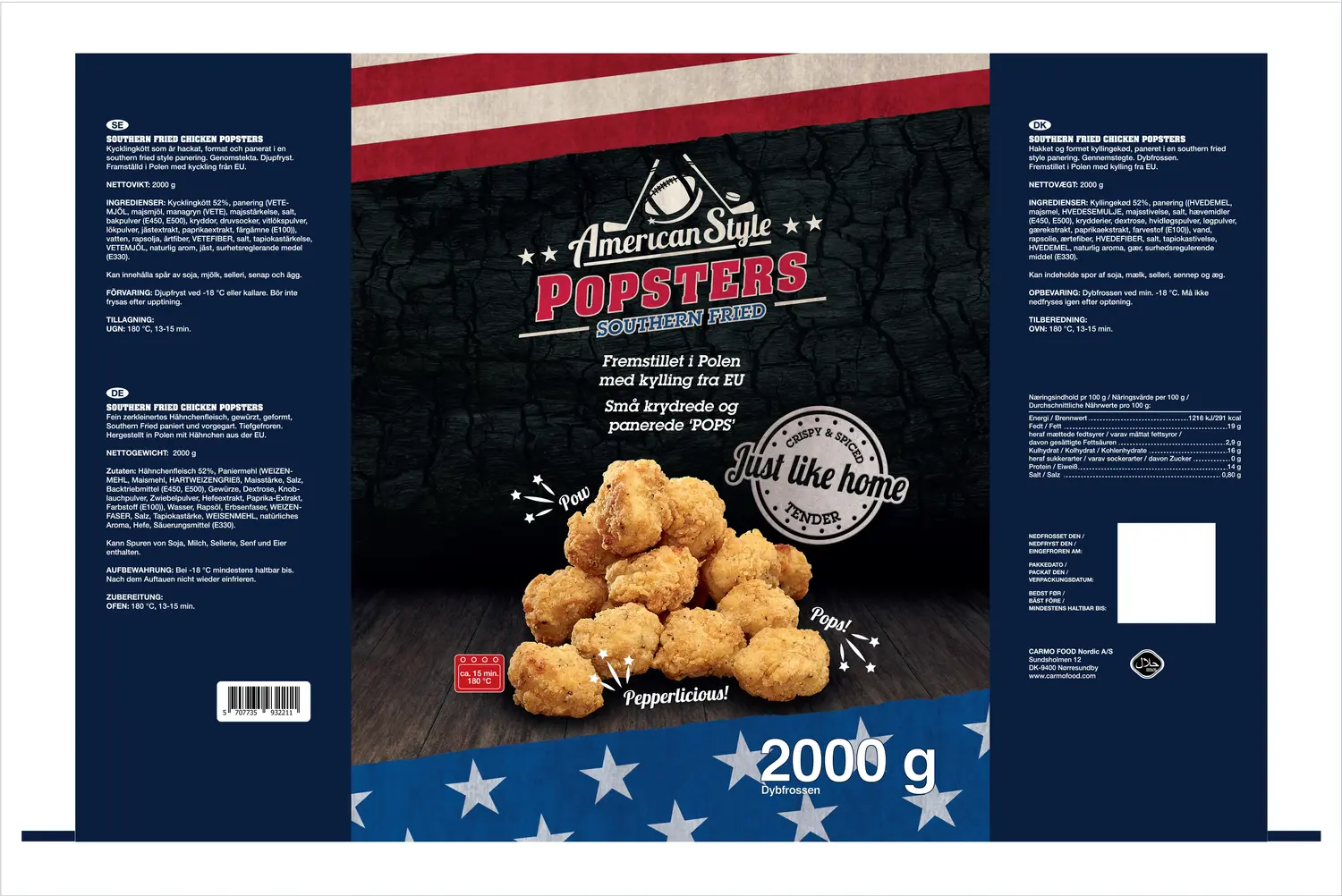 Chicken Pops southern fried American - Fullhouse
